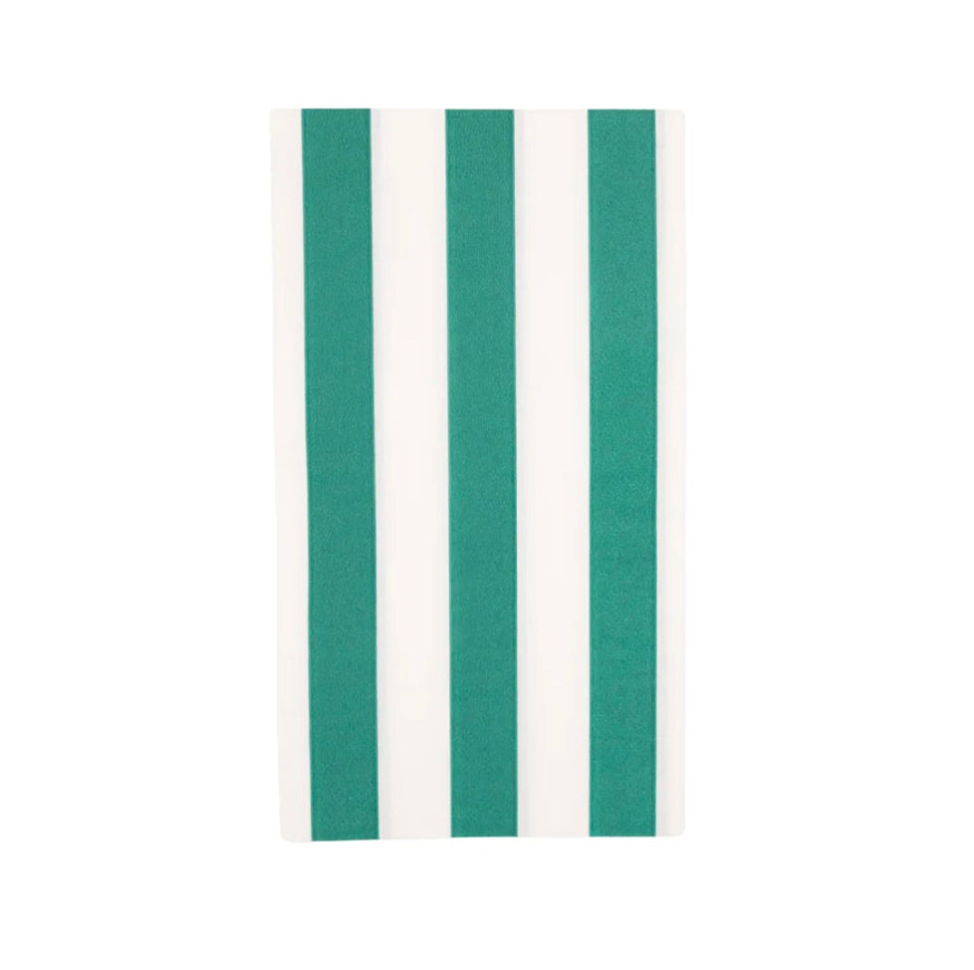 Emerald Green Stripe Paper Napkins, Golf Party, Party Decor, Masters ...