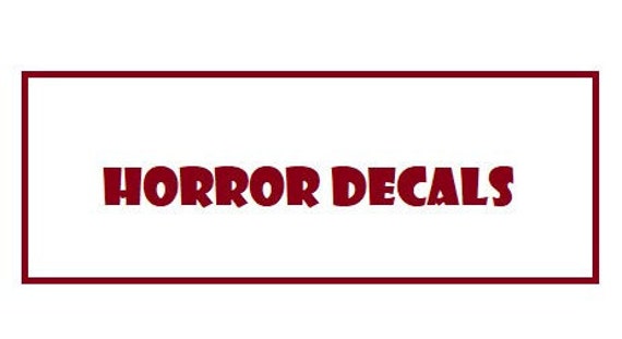 Horror Decals | Etsy