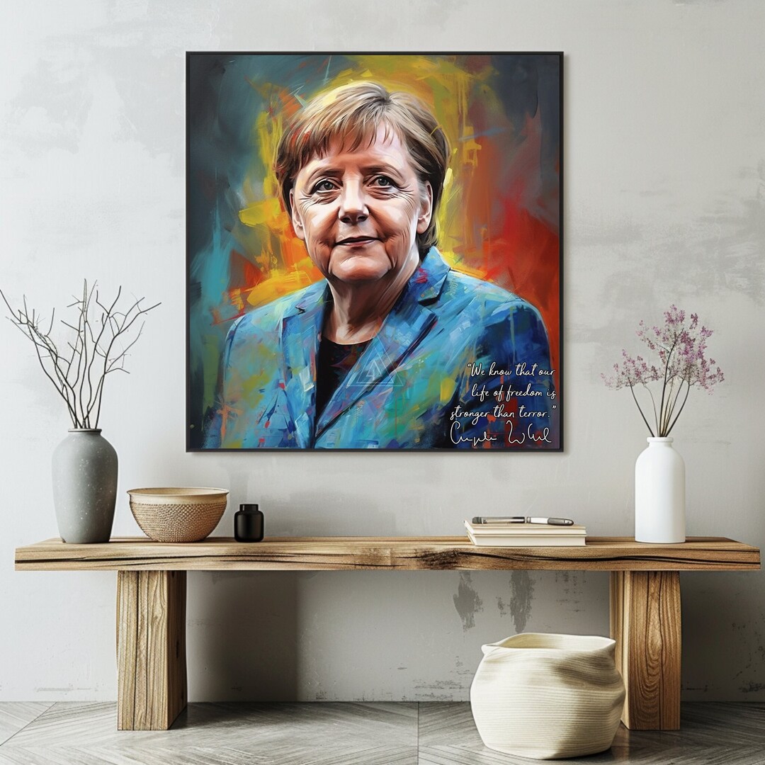 Angela Merkel Famous Quotes - Original Signature | Inspirational Wall ...