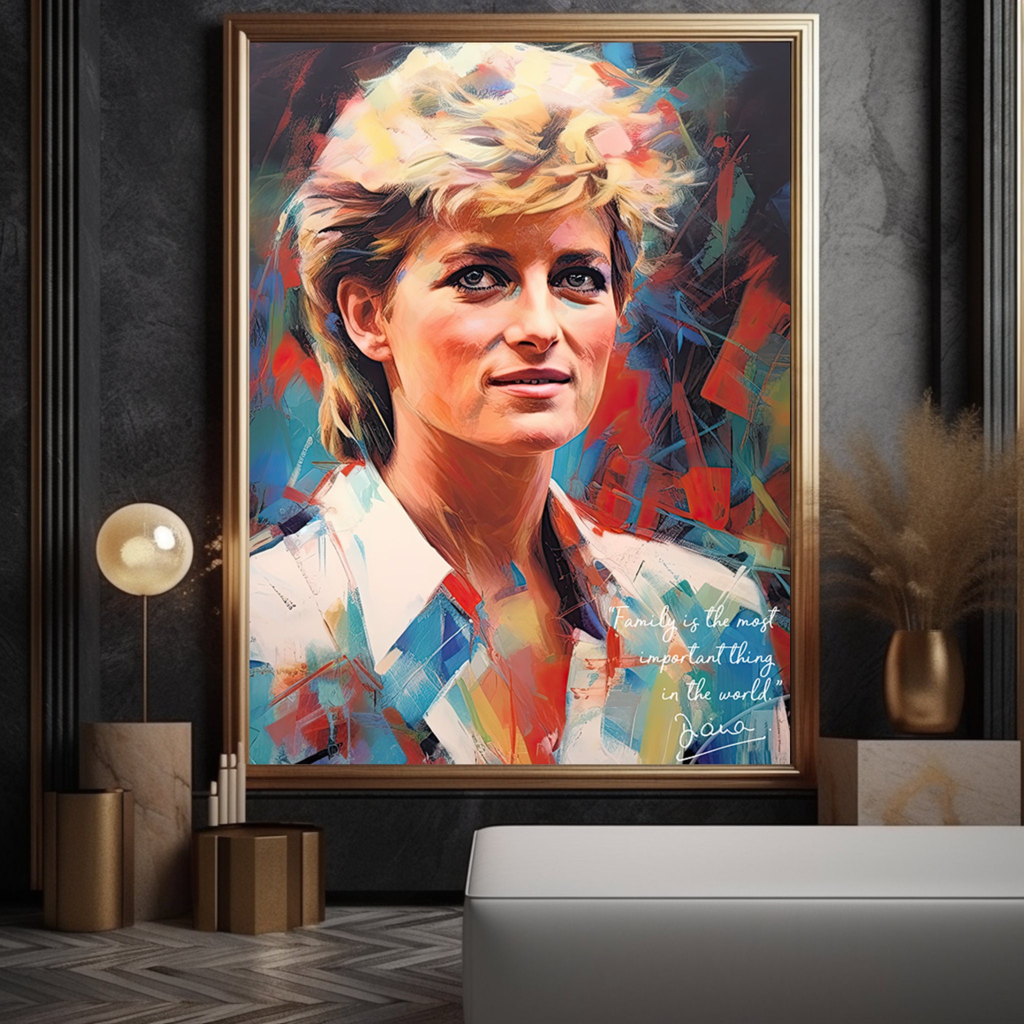 Princess Diana Famous Quotes Princess Diana Signature - Etsy