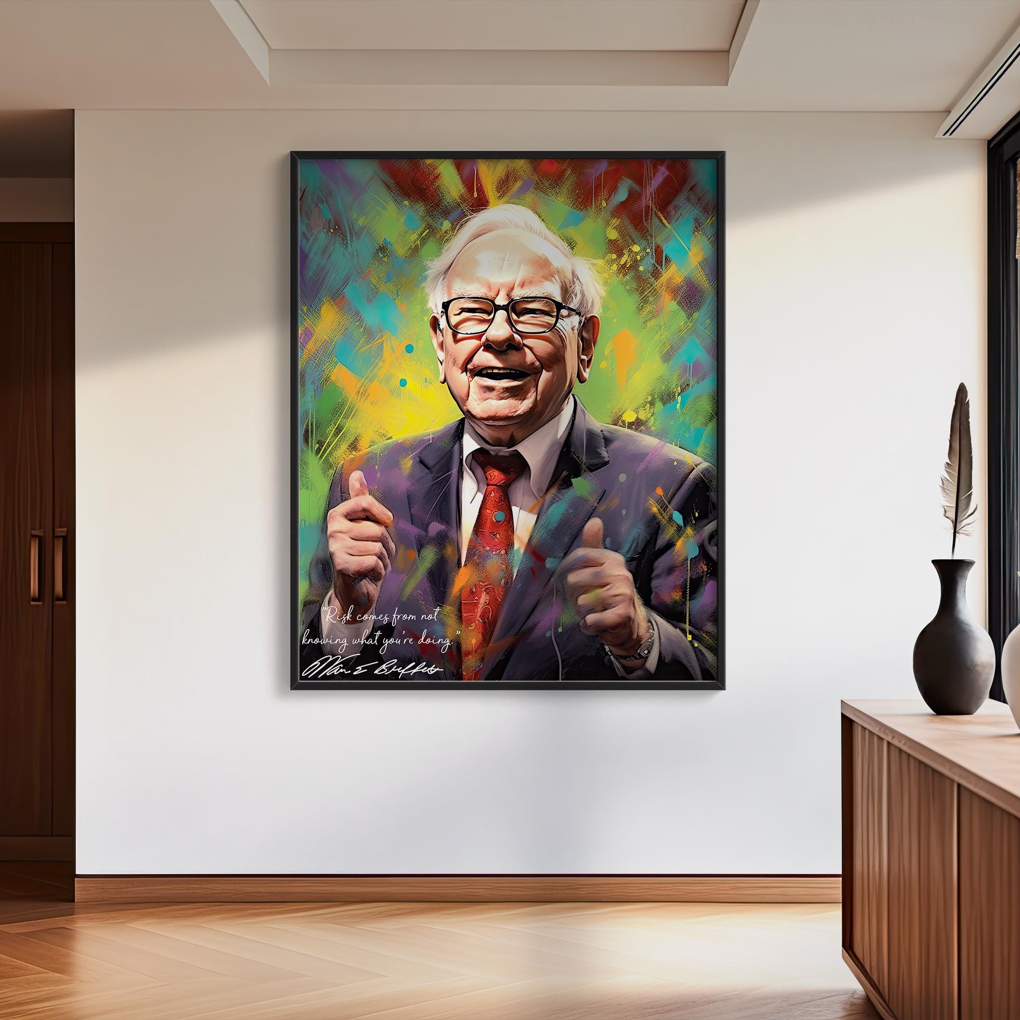 Warren Buffett Zitat Print: Inspirierende Business Kunst - Etsy.de