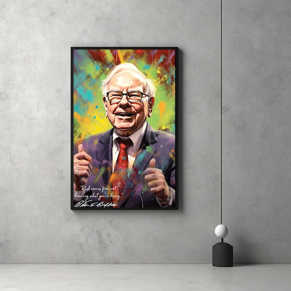 Warren Buffett Art - Etsy