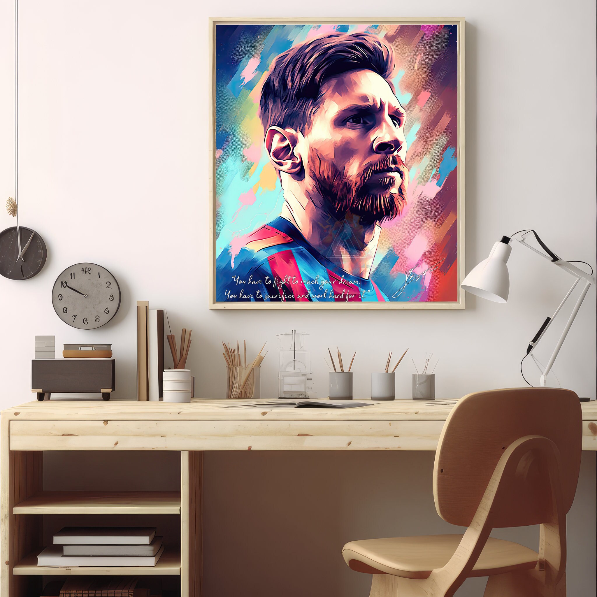 Lionel Messi Famous Quotes Lionel Messi Signature Inspirational Wall ...
