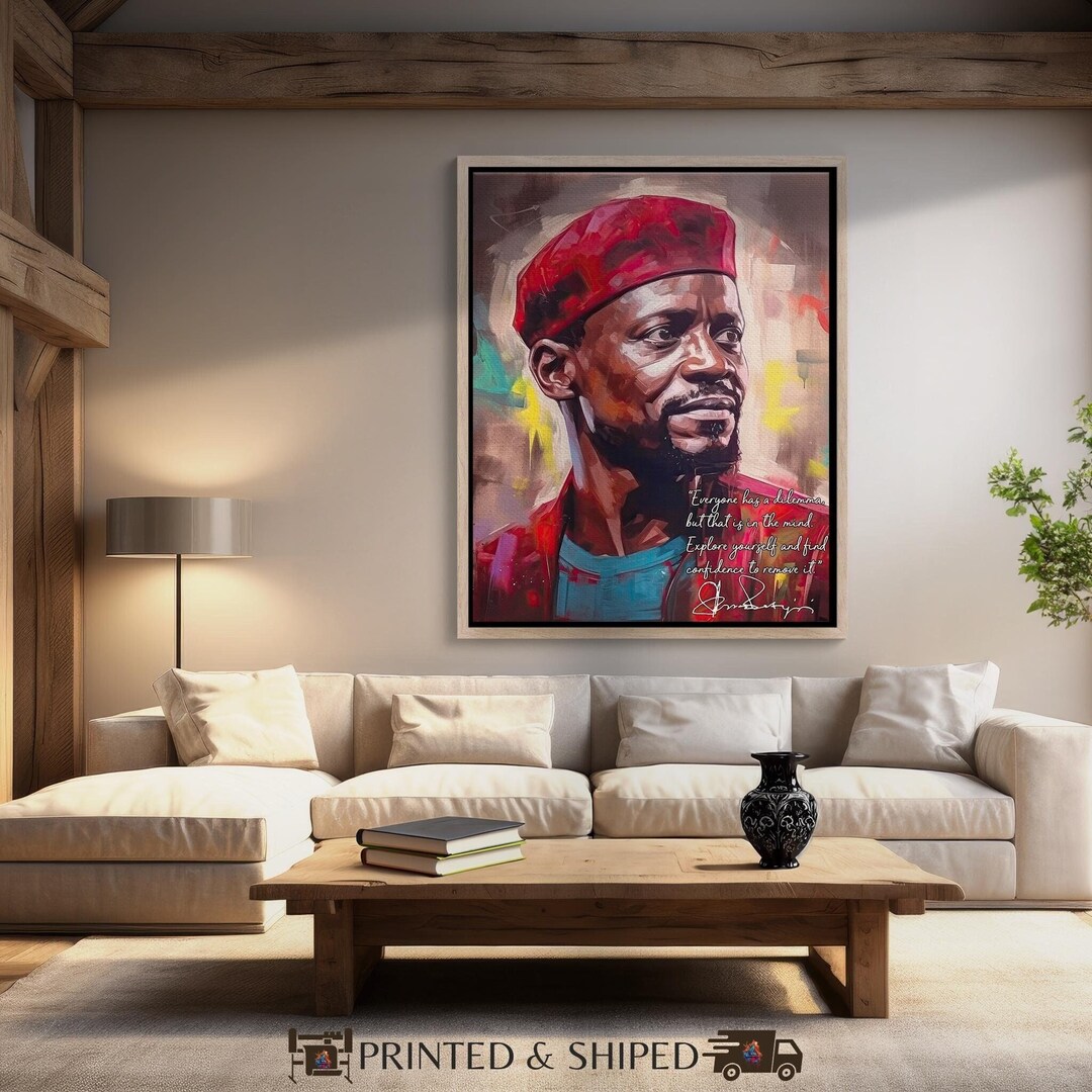 Bobi Wine Famous Quotes, Bobi Wine Signature, Inspirational Wall Art ...