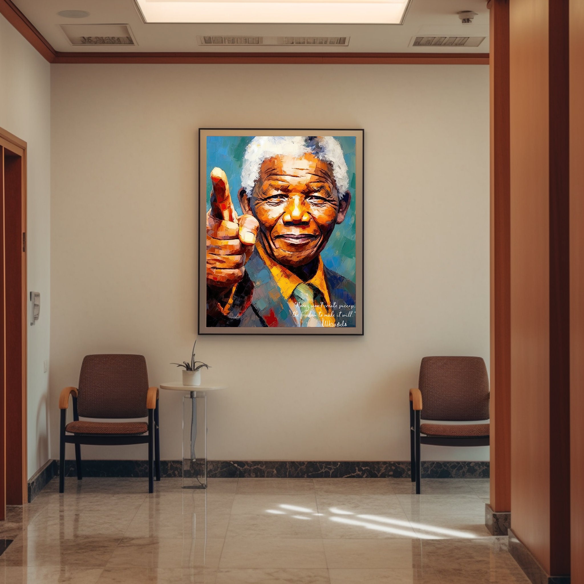 Nelson Mandela Famous Quotes Nelson Mandela Signature - Etsy