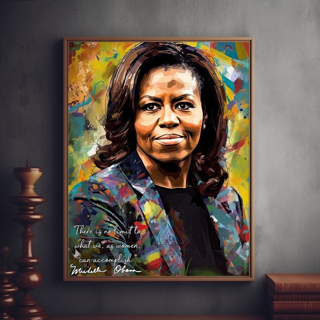 Michelle Obama Famous Quotes - Original Signature | Inspirational Wall ...