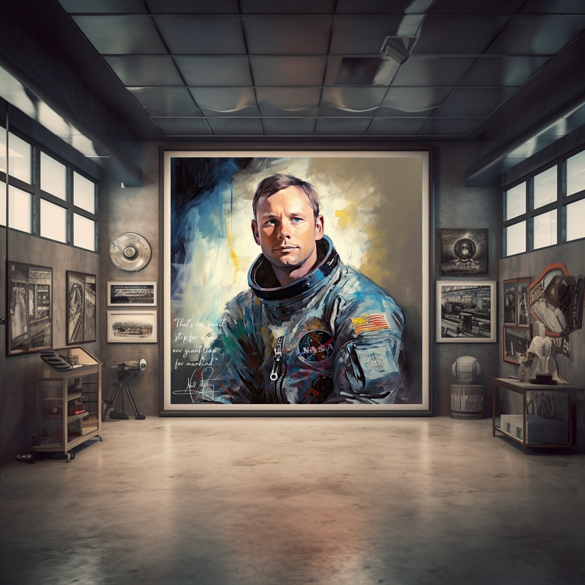 Neil Armstrong Motivational Quotes Neil Armstrong Signature ...