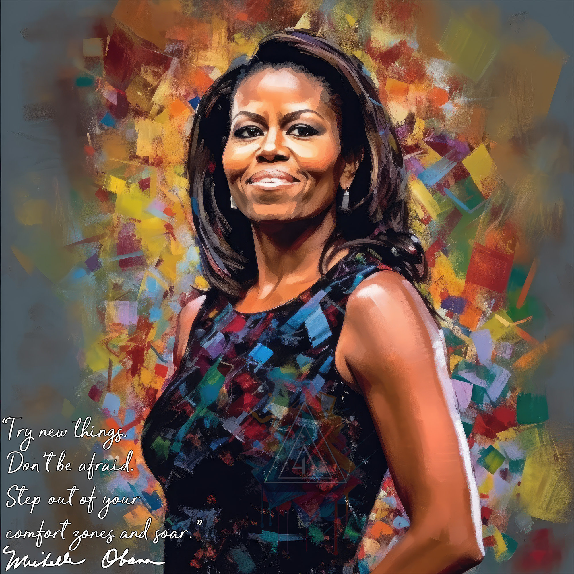 Michelle Obama Motivational Quotes - Original Signature | Inspirational ...