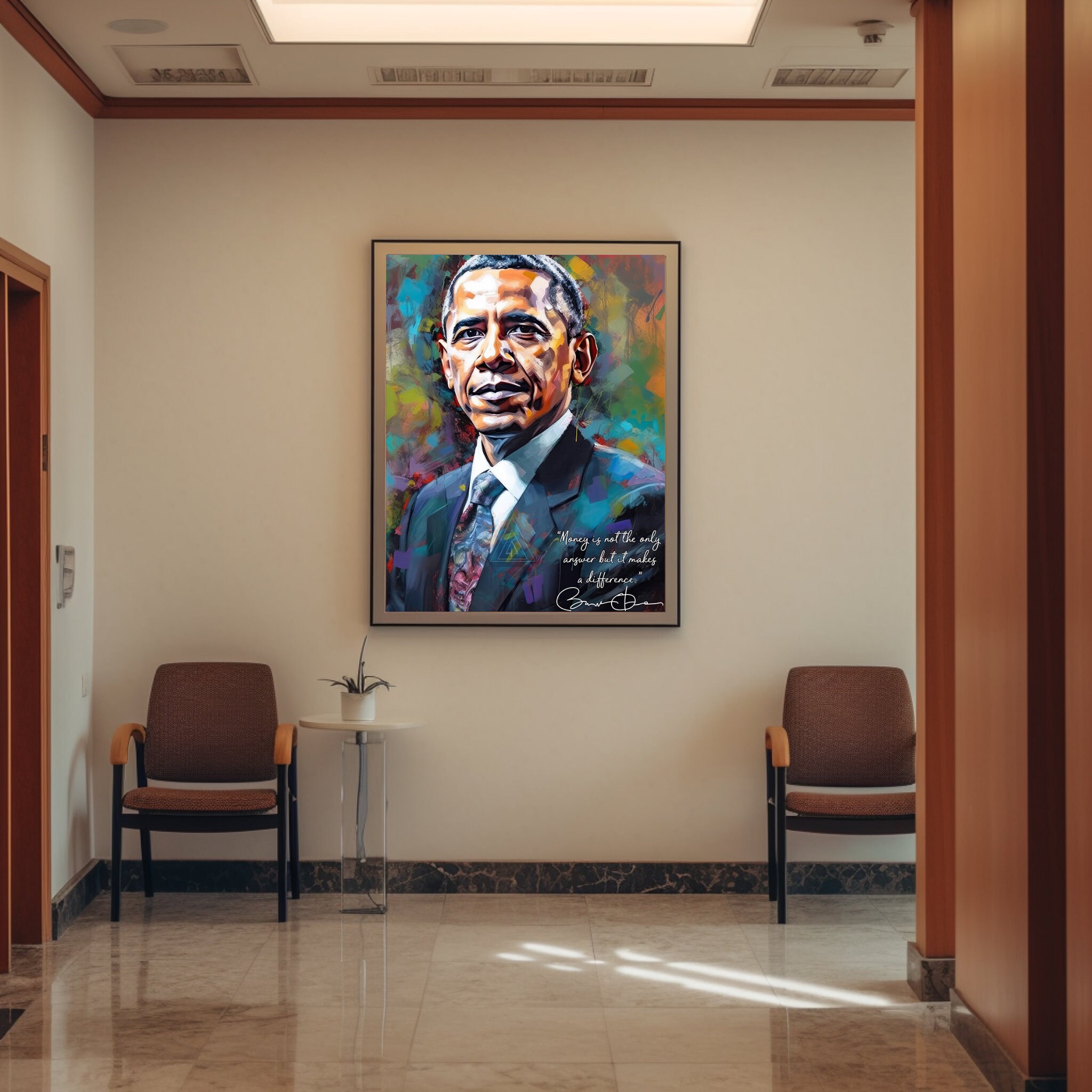 Barack Obama Motivational Quotes Original Signature Inspirational Wall ...