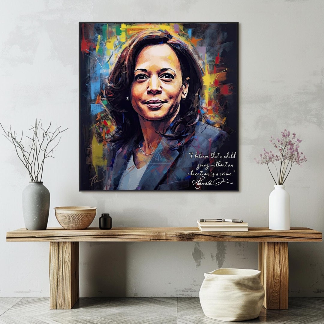 Kamala Harris Famous Quotes - Original Signature | Inspirational Wall ...