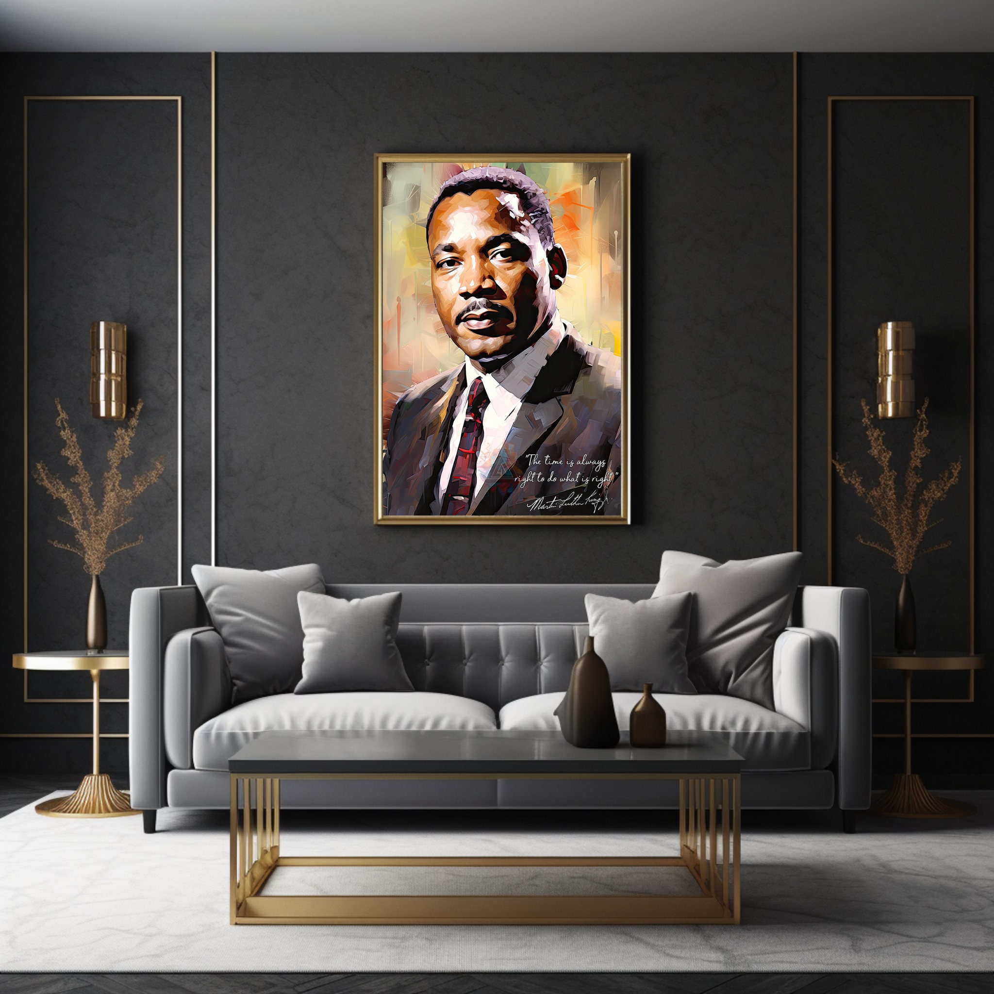 Martin Luther King Jr Famous Quotes Original Signature Inspirational ...