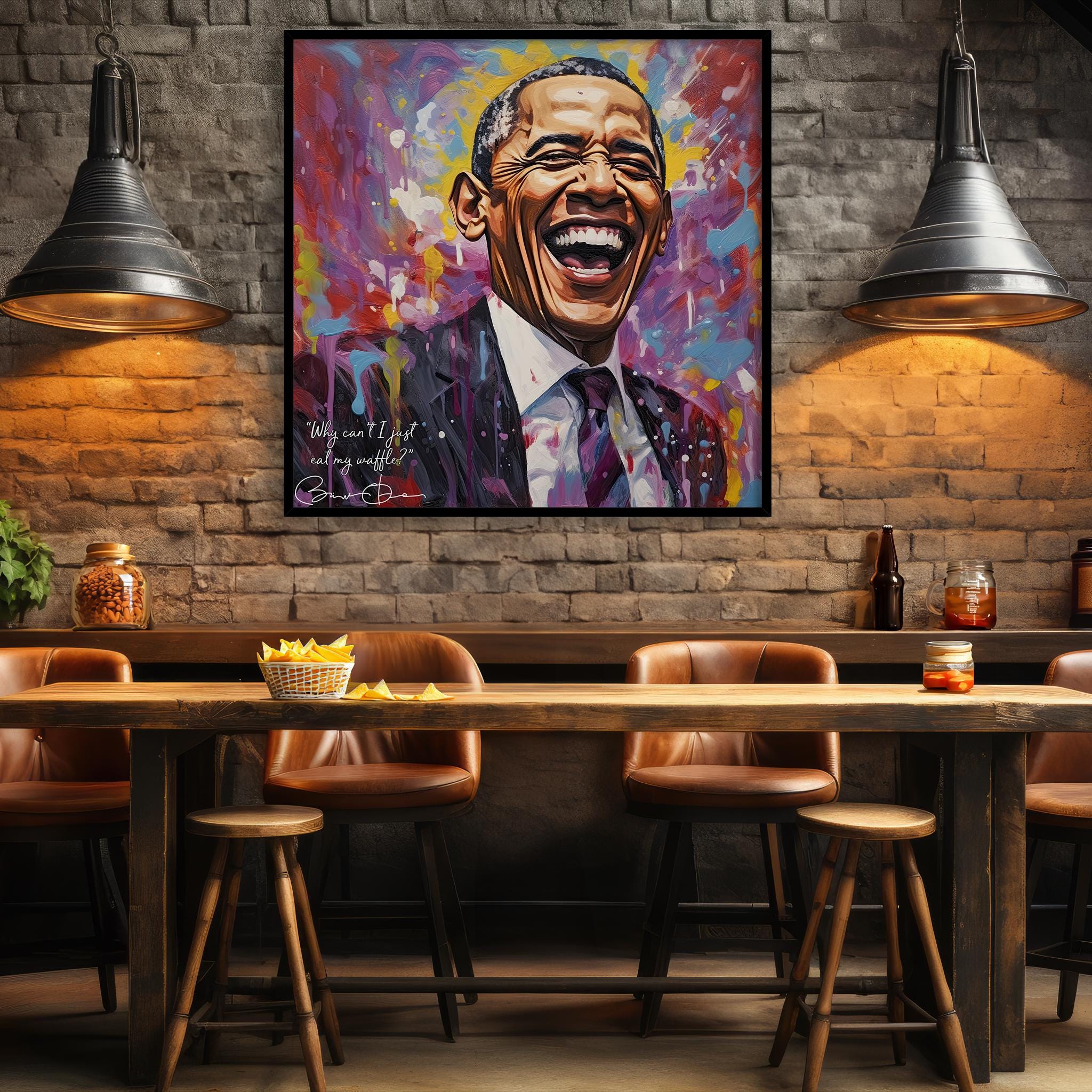 Barack Obama Signature Canvas Art: Inspirational Quote Wall Decor - Etsy
