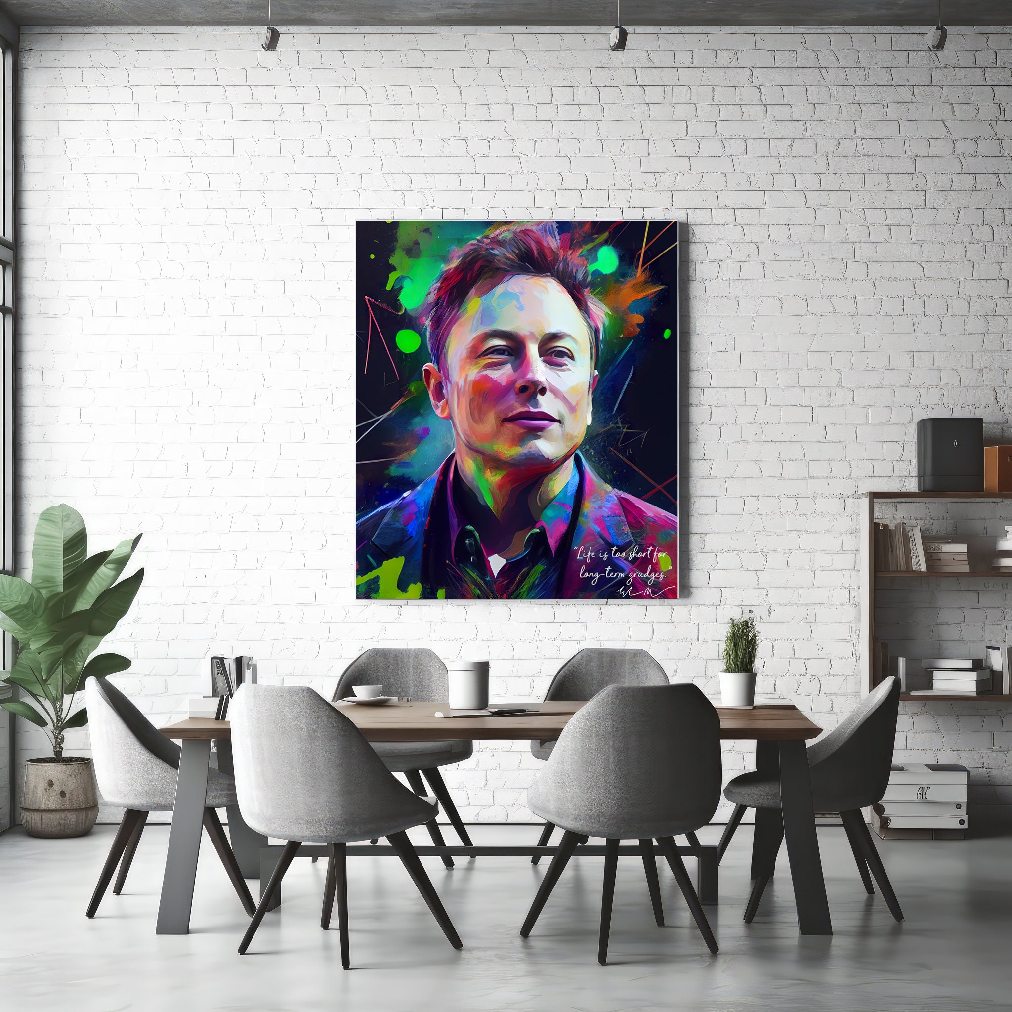 Elon Musk Motivational Quotes Elon Musk Signature Inspirational Wall ...