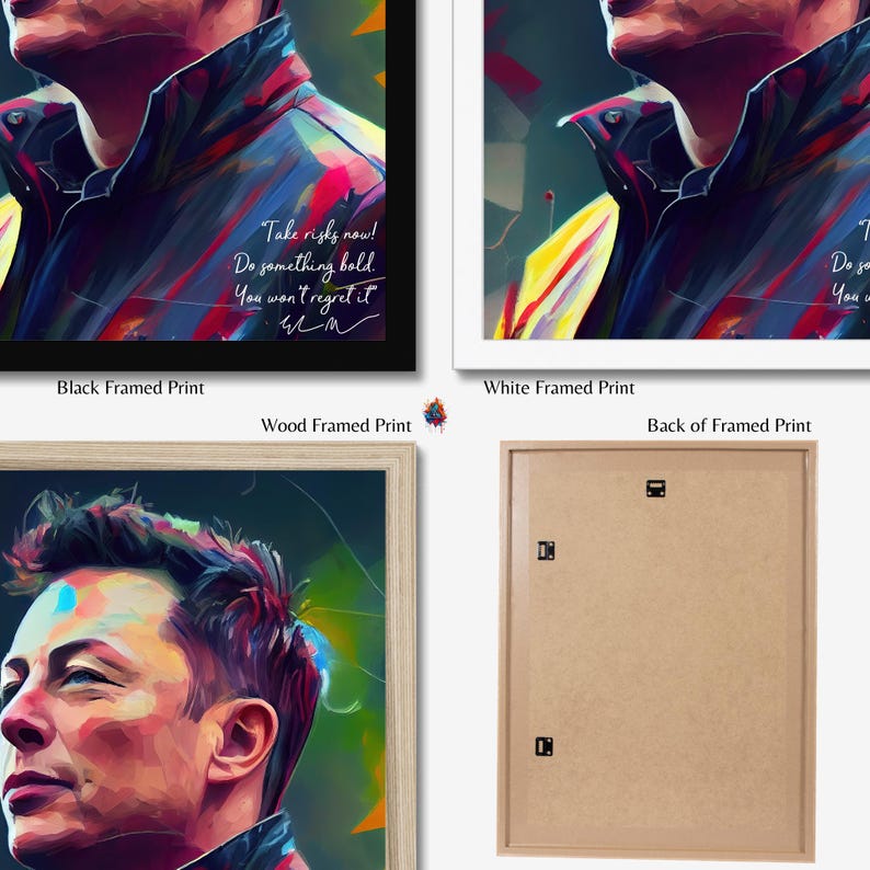 Elon Musk Famous Quotes, Elon Musk Signature, Inspirational Wall Art ...