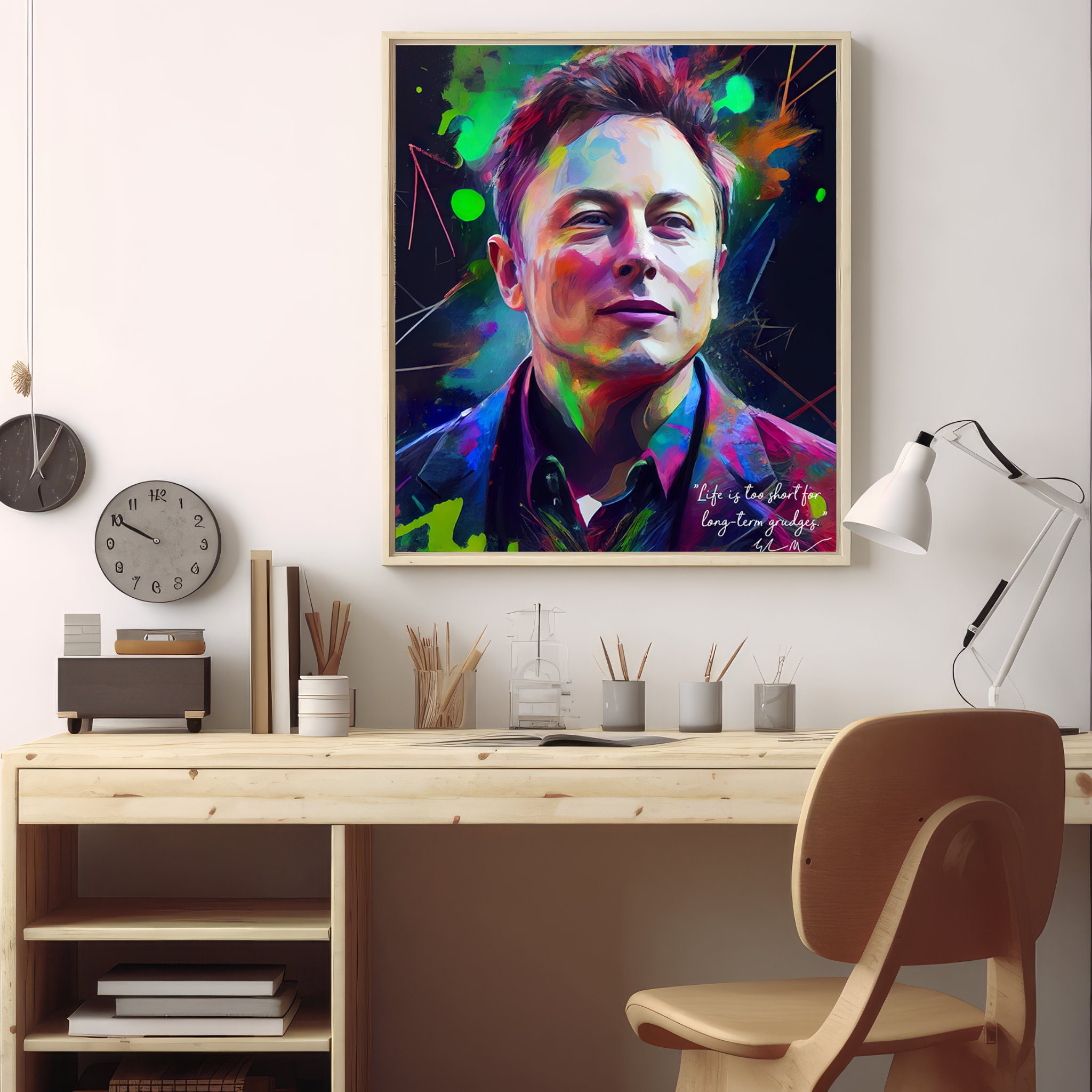 Elon Musk Motivational Quotes Elon Musk Signature Inspirational Wall ...