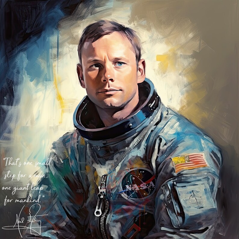 Neil Armstrong Motivational Quotes Neil Armstrong Signature ...