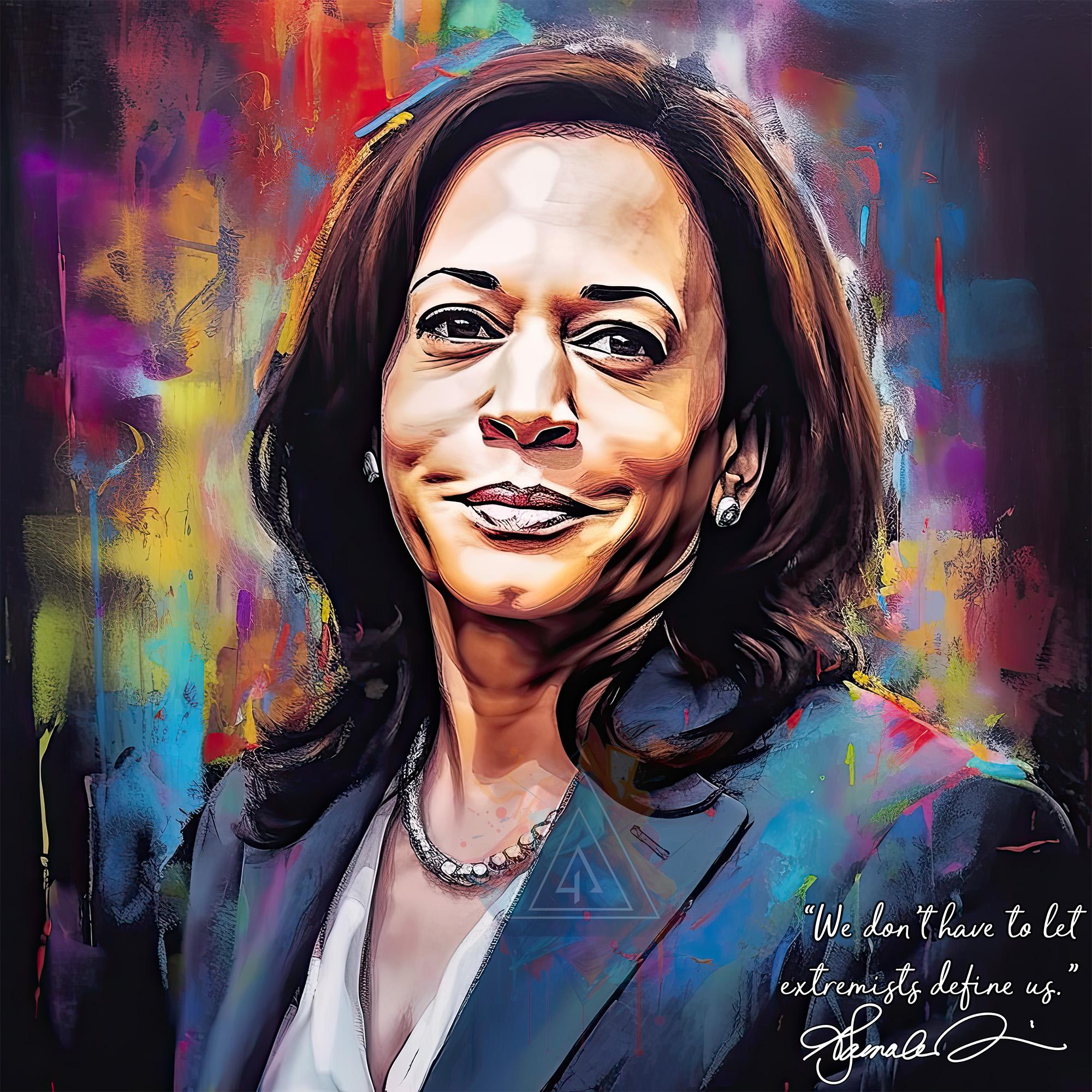 Kamala Harris Famous Quotes - Original Signature | Inspirational Wall ...