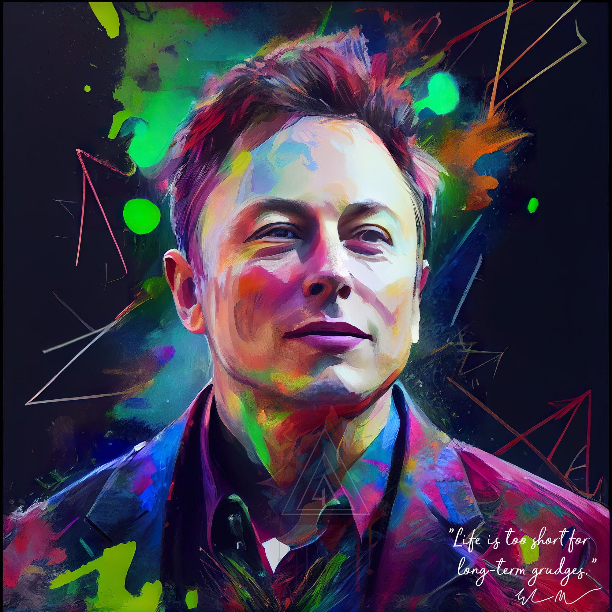 Elon Musk Motivational Quotes Elon Musk Signature Inspirational Wall ...