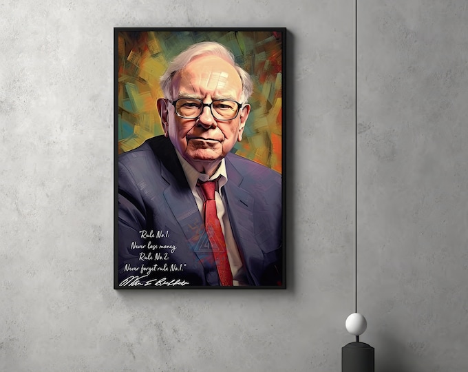 The Best Investment Warren Buffett Quote Poster Motivation Inspiration ...