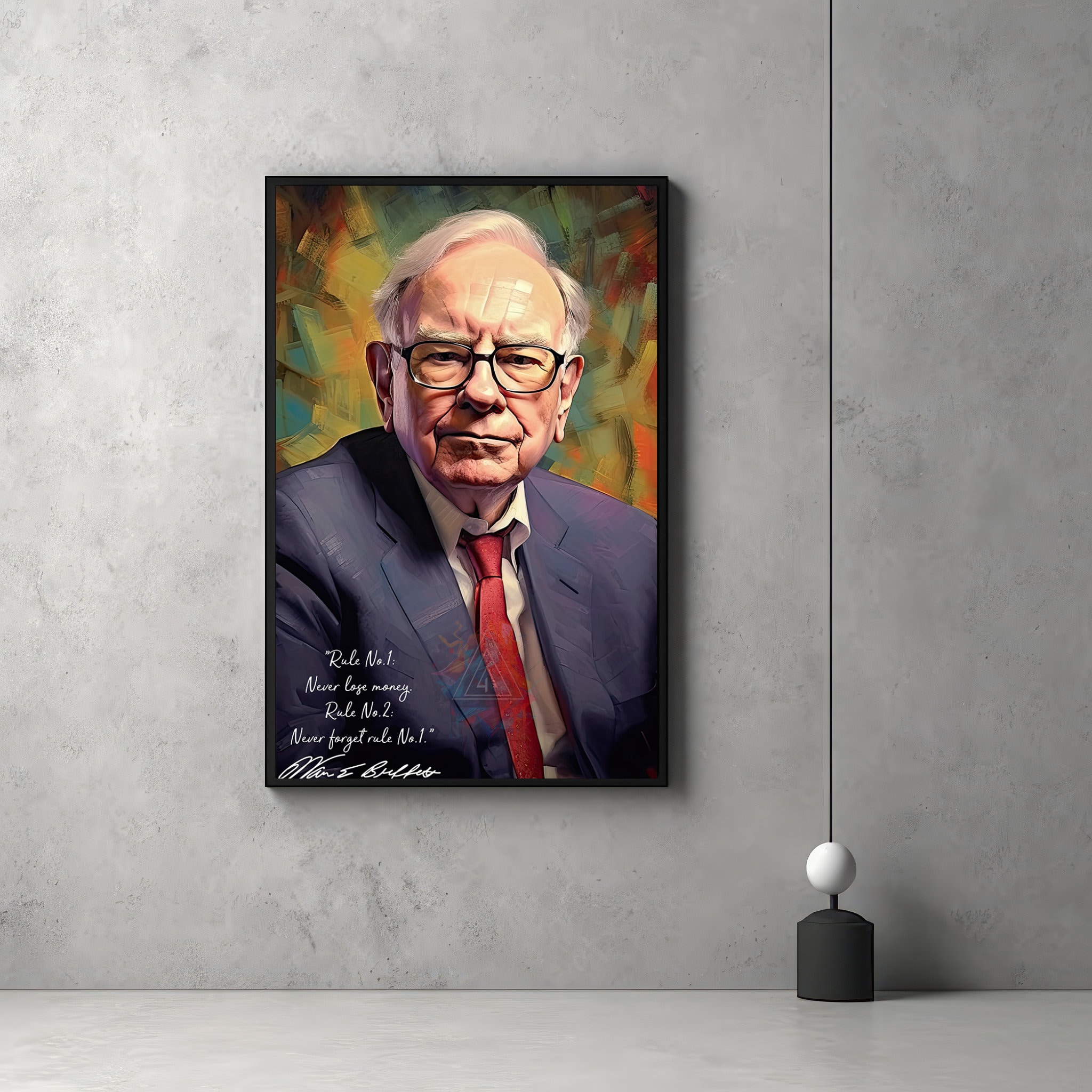 Warren Buffett Famous Quotes - Original Signature | Inspirational Wall ...
