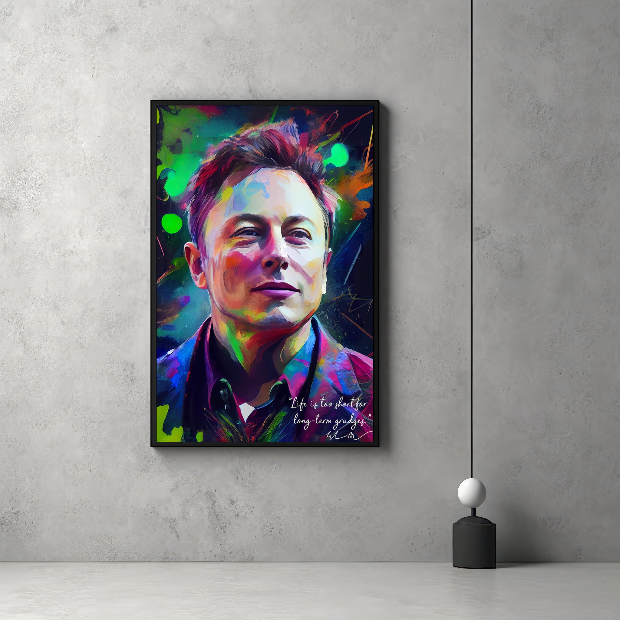 Elon Musk Motivational Quotes Elon Musk Signature Inspirational Wall ...