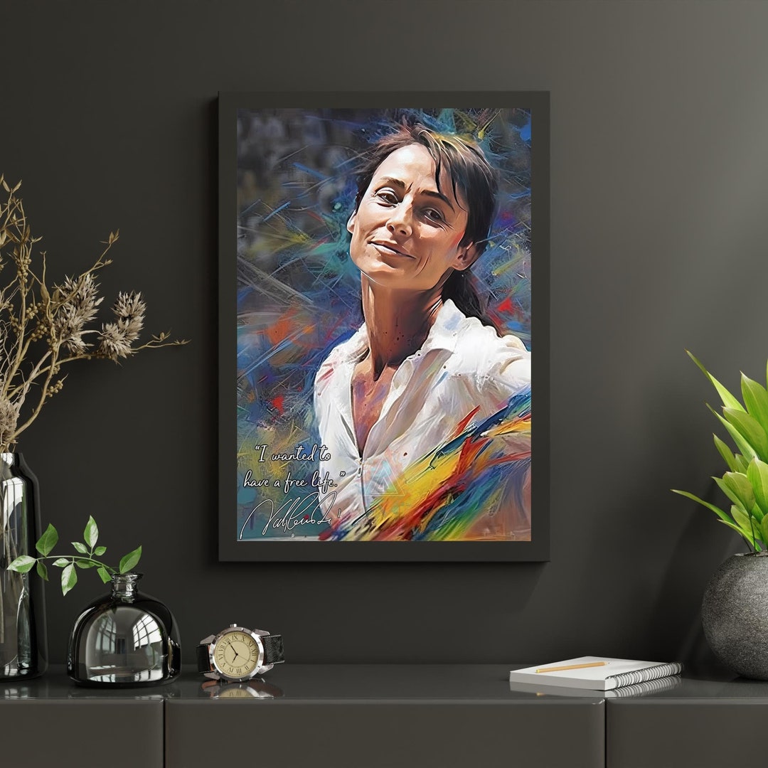Nadia Comaneci Art Print: Original Signature, Inspirational Quotes ...