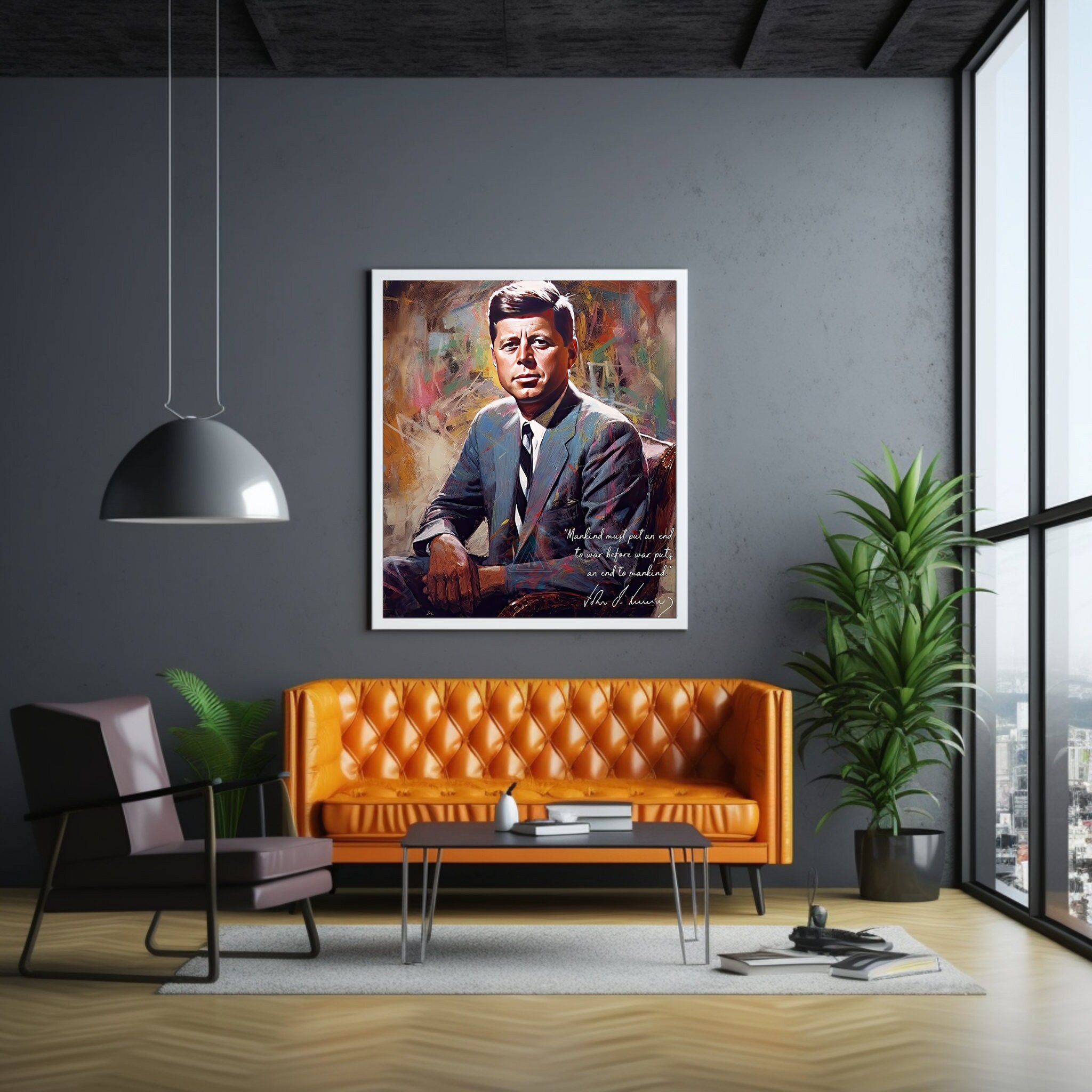 John F. Kennedy Famous Quotes Original Signature Inspirational Wall Art ...