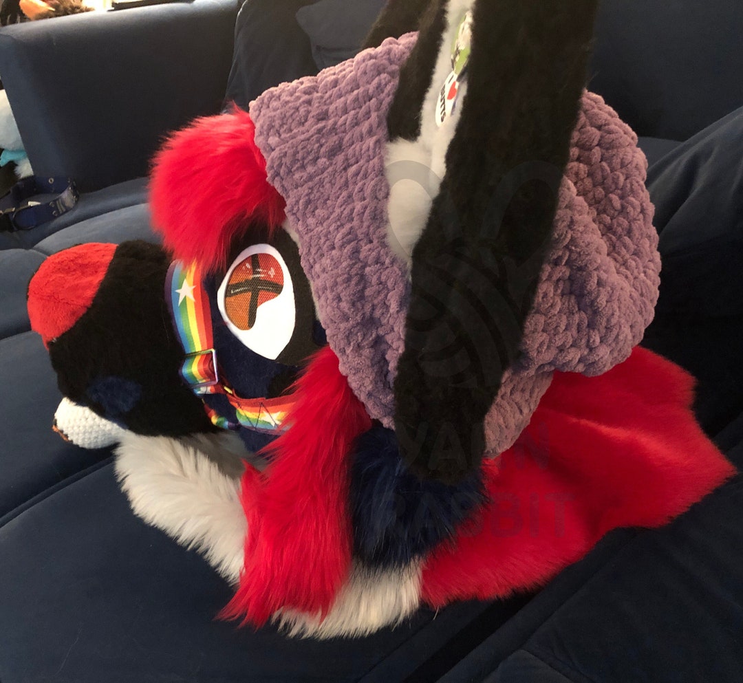 Custom Fursuit Beanie Made to Order, Machine Washable, Furry Accessory ...