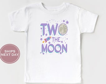 Two the Moon Toddler Shirt Two the Moon Birthday Shirt-second Birthday ...