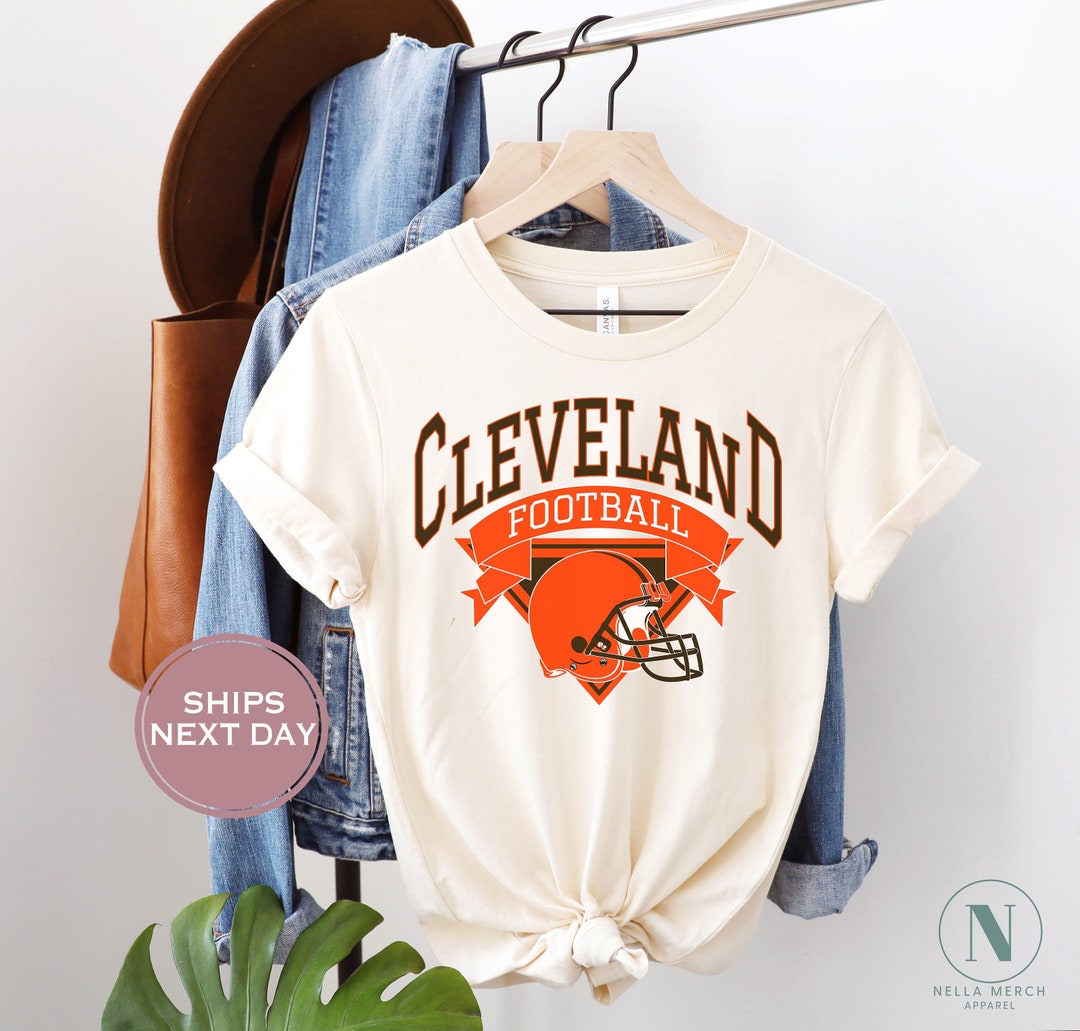 Cleveland Football Shirt, Retro Cleveland Football Shirt, Vintage ...