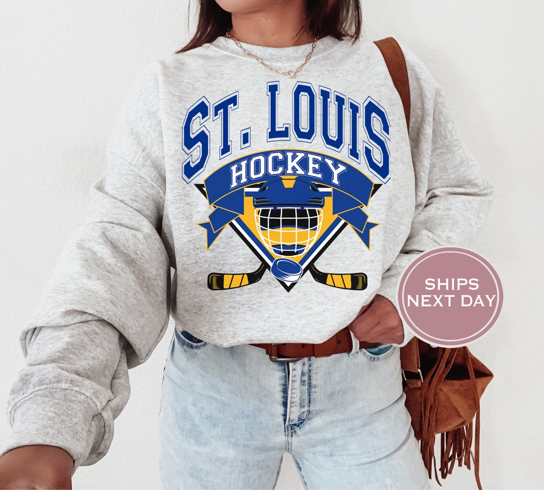 Saint Louis Sweatshirt - St Louis Hockey Sweatshirt - Retro St Louis ...