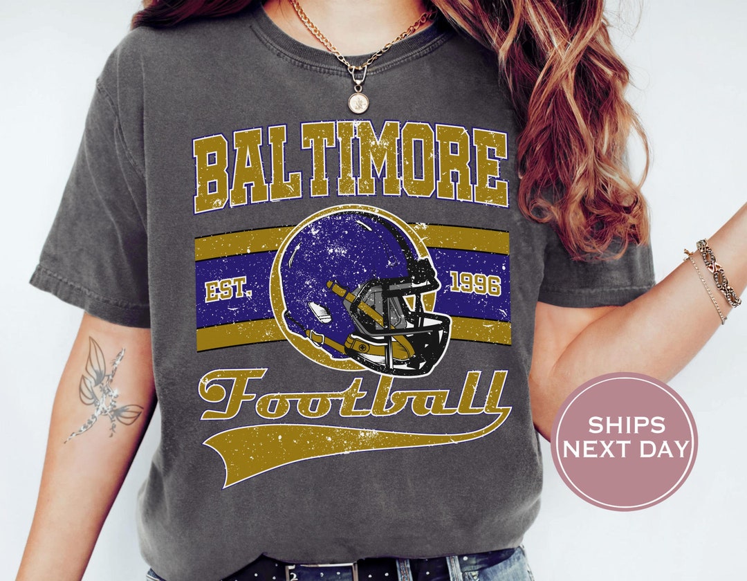 Retro Baltimore Football Shirt, Vintage Baltimore Football Shirt ...