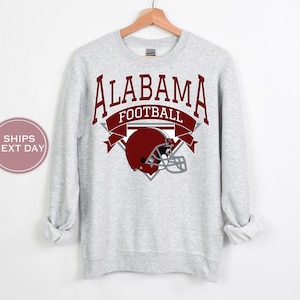 Alabama Football Sweatshirt, Vintage Alabama Crewneck, Retro Alabama ...