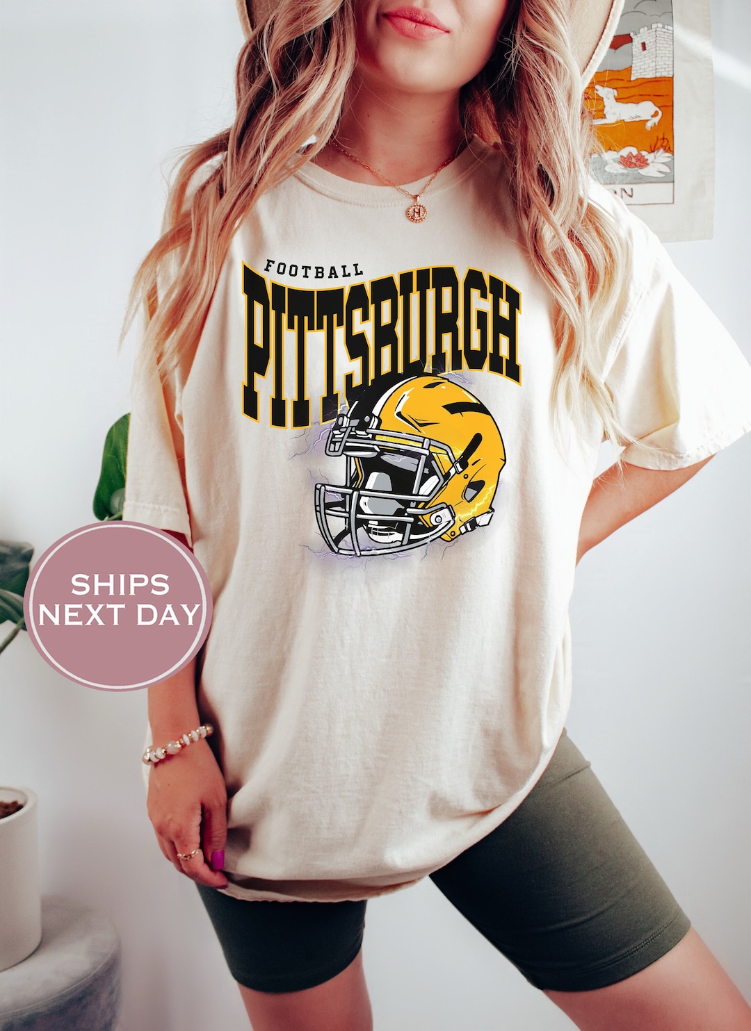 Retro Pittsburgh Football Shirt, Vintage Pittsburgh Football Shirt ...