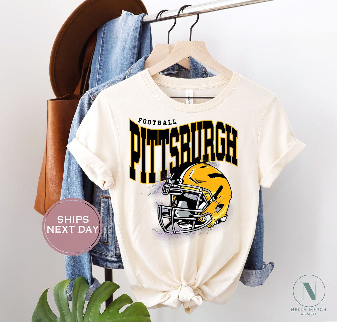 Pittsburgh Football Shirt, Vintage Pittsburgh Football Shirt, Retro ...
