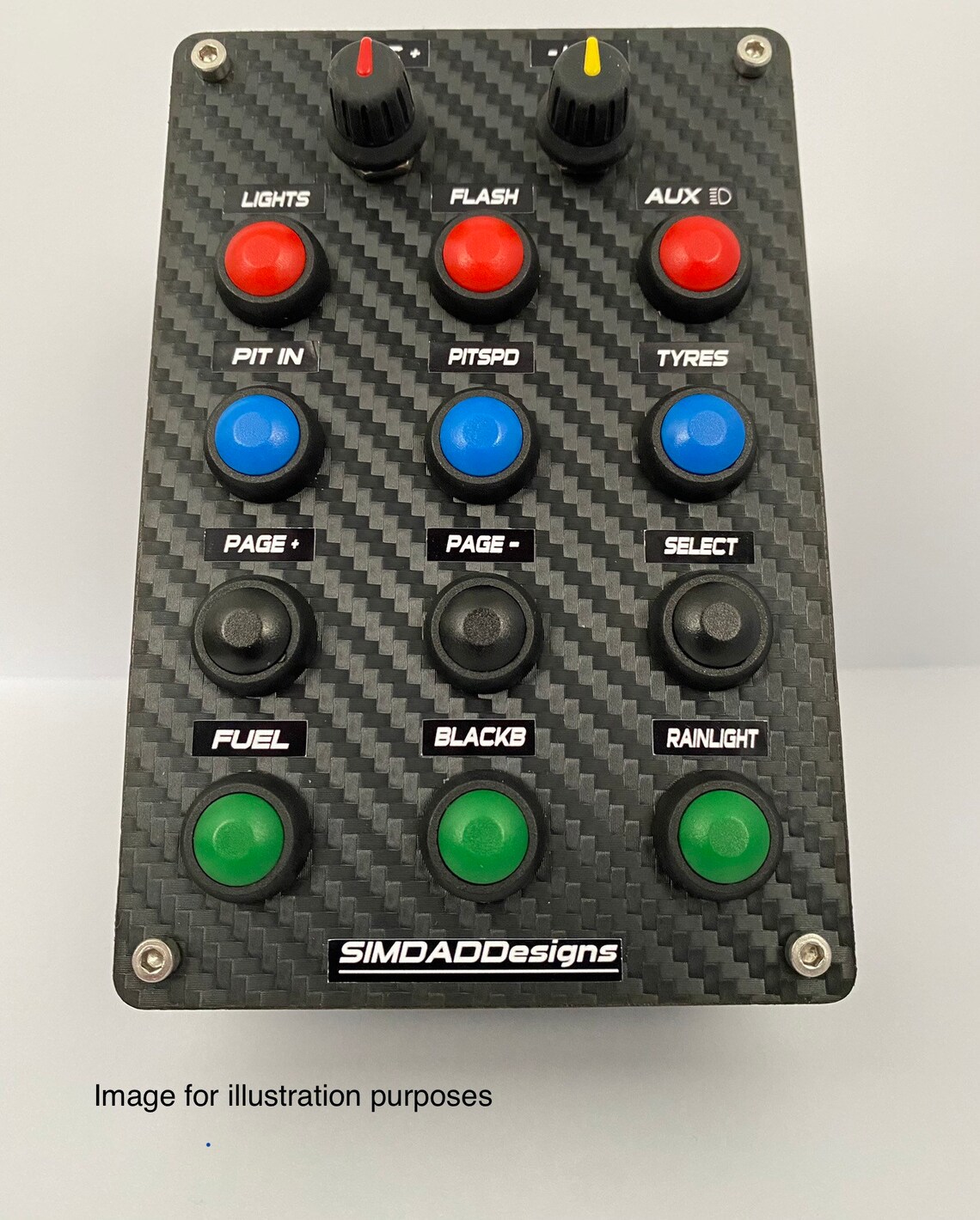 Simdaddesigns Simracing Buttonbox Sticker Sheet V1 Sheet 1 - Etsy