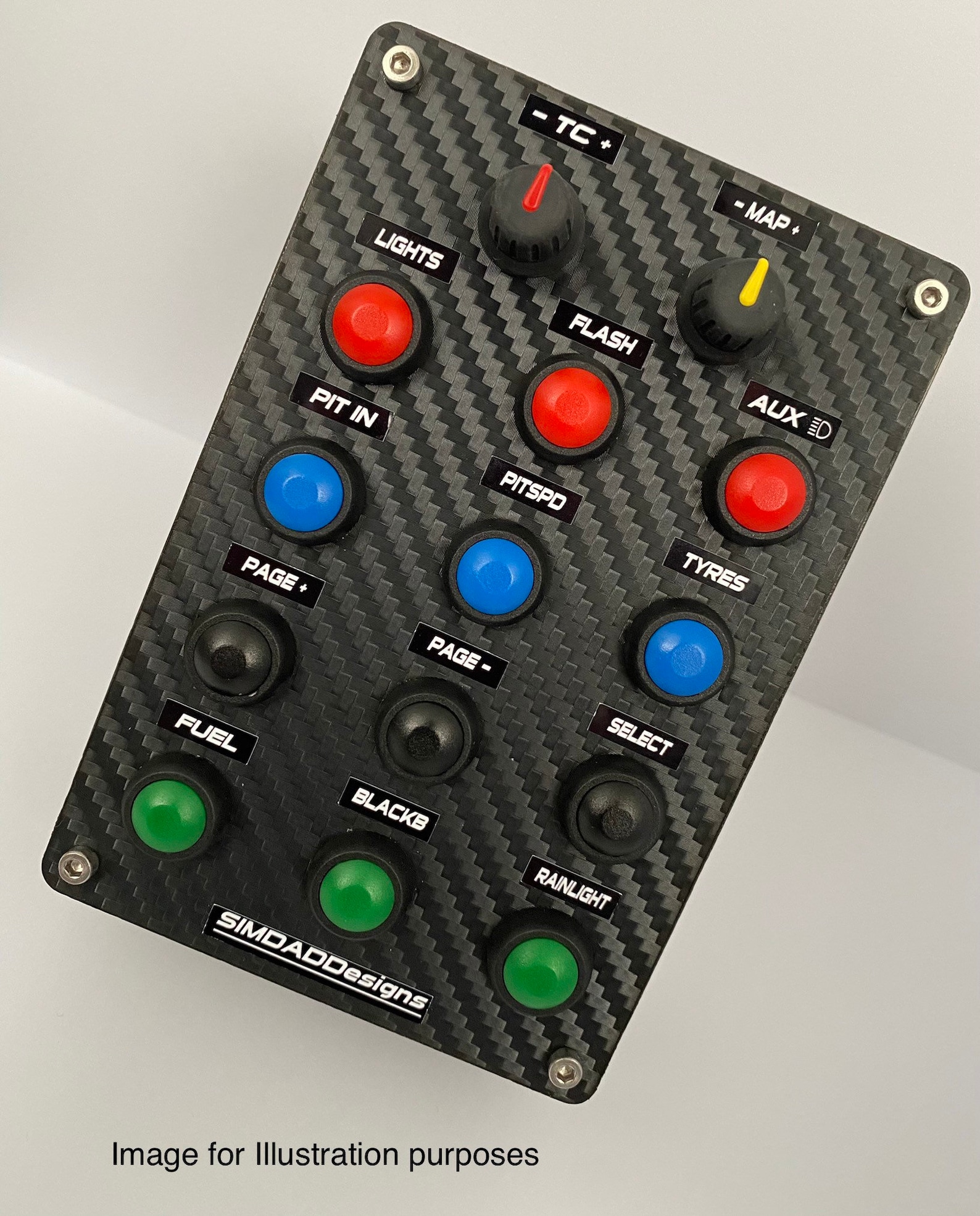 Simdaddesigns Simracing Buttonbox Sticker Sheet V1 Sheet 1 - Etsy