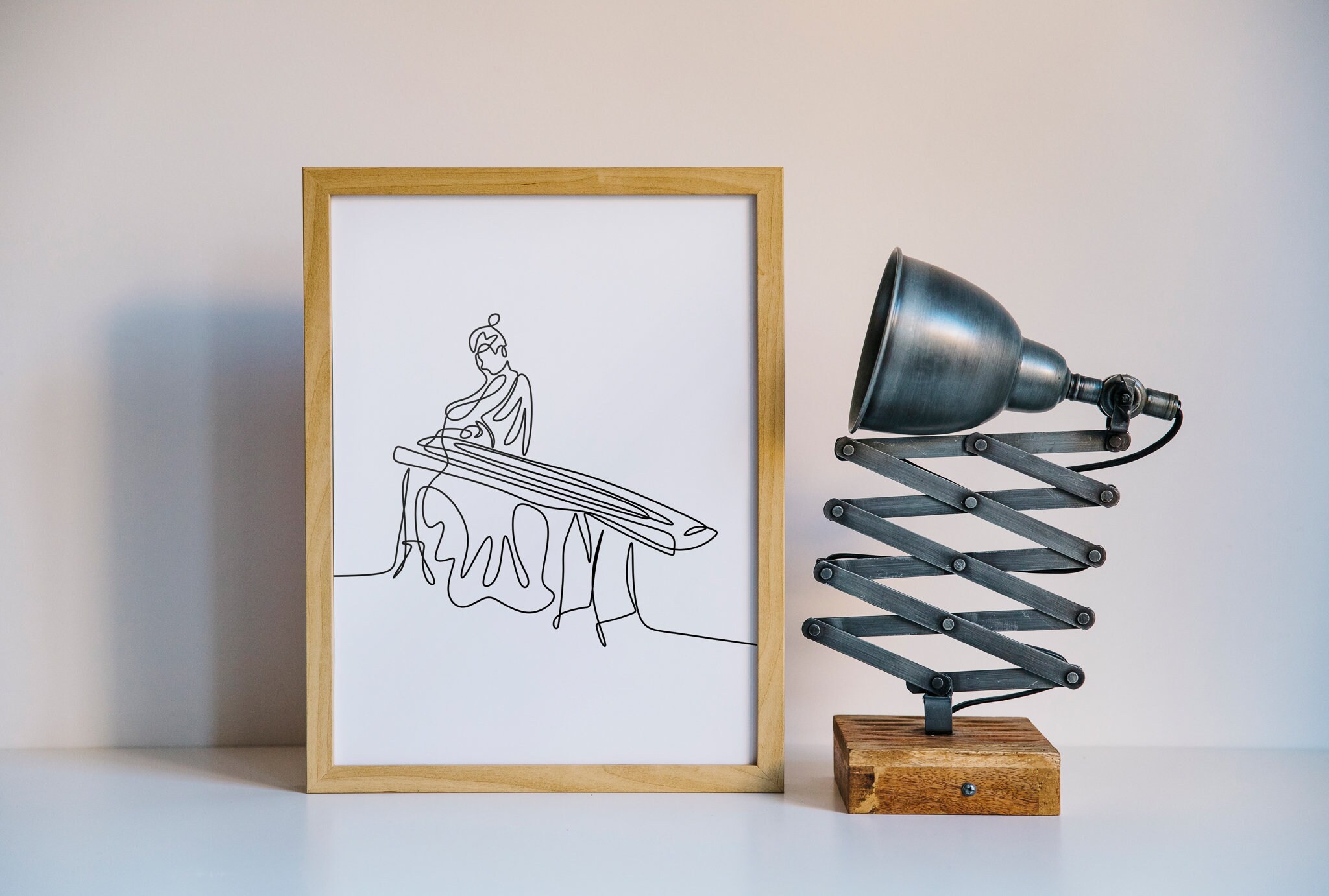 Marimba Line Art Poster Minimalist Music Poster Art - Etsy