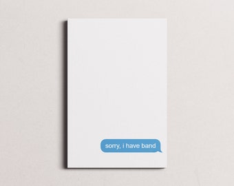 Sorry Band Poster - Etsy