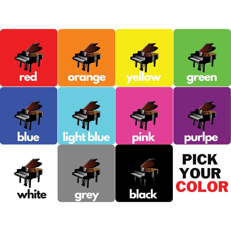 Custom Grand Piano Minimalist Poster Wall Art Band Musician | Etsy