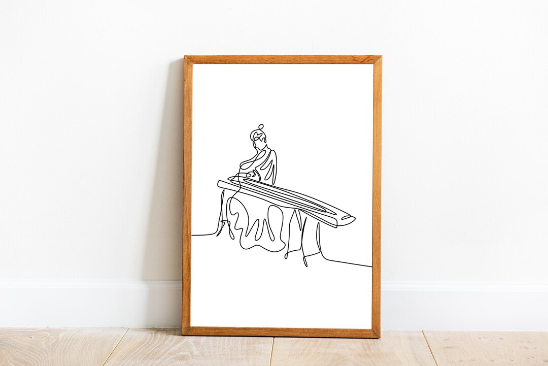 Marimba Line Art Poster Minimalist Music Poster Art - Etsy