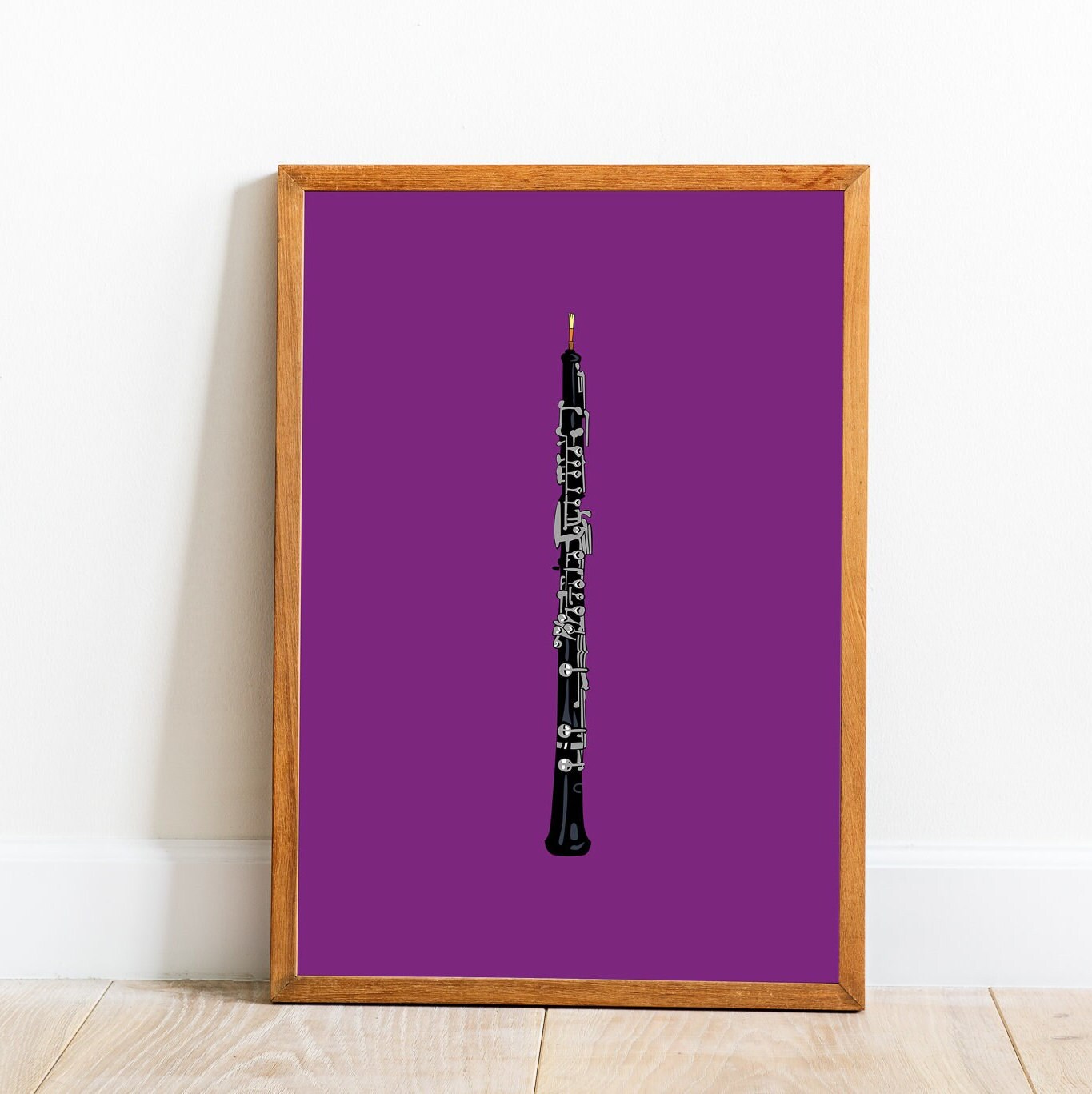 Custom Oboe Minimalist Poster Wall Art Band Musician Art - Etsy
