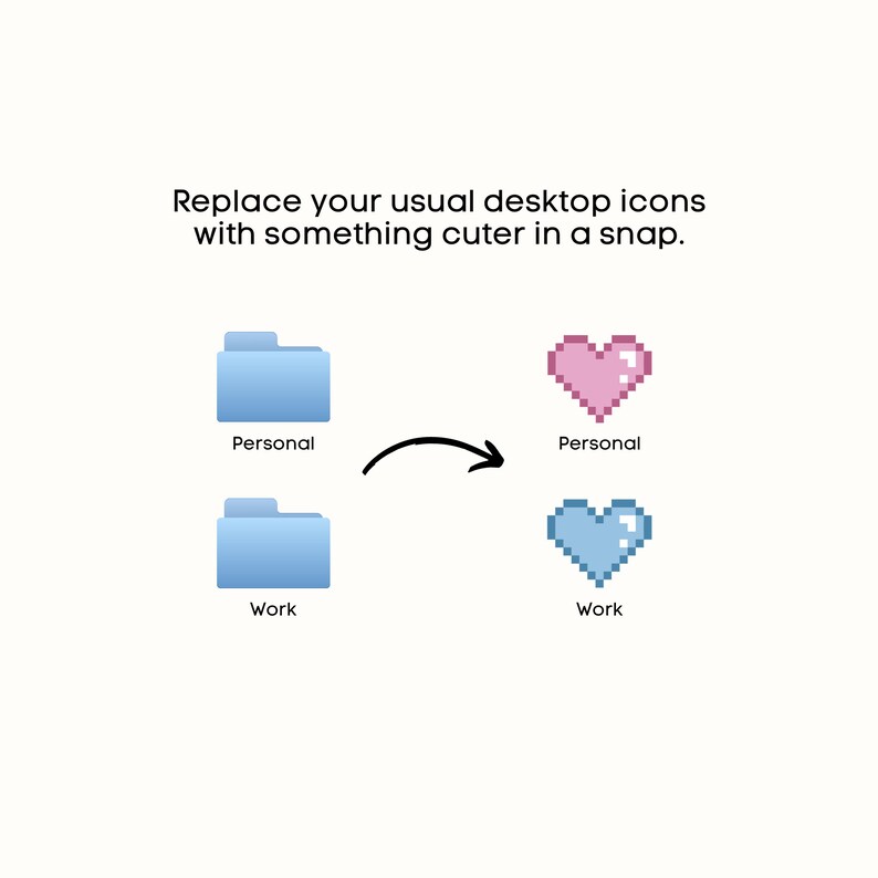 10 Pixel Heart Desktop Icons, Icons for Mac + Windows, Entrepreneurs ...