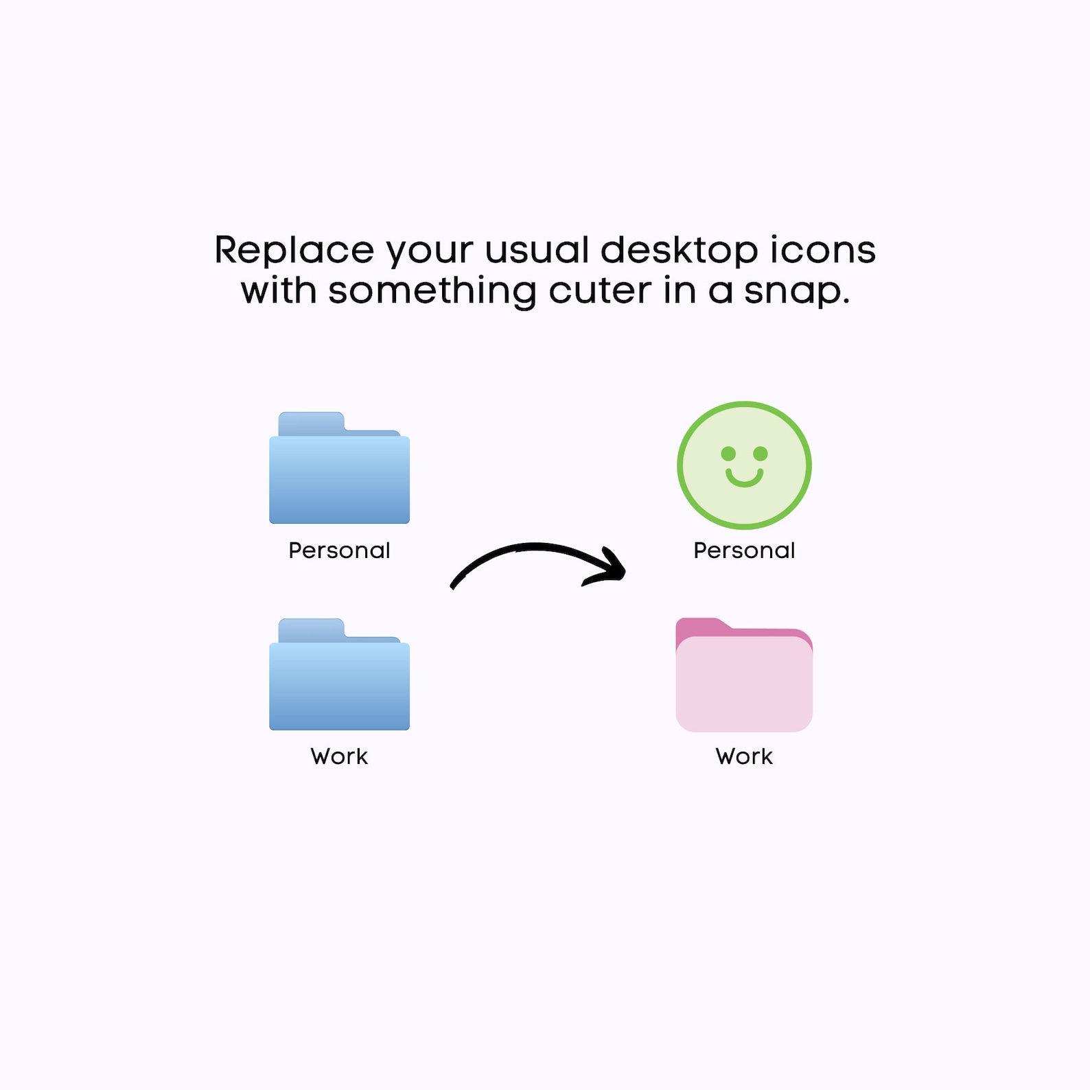 10 Smiley Desktop Icons, Folder Icons for Mac + Windows, Smiley Face ...