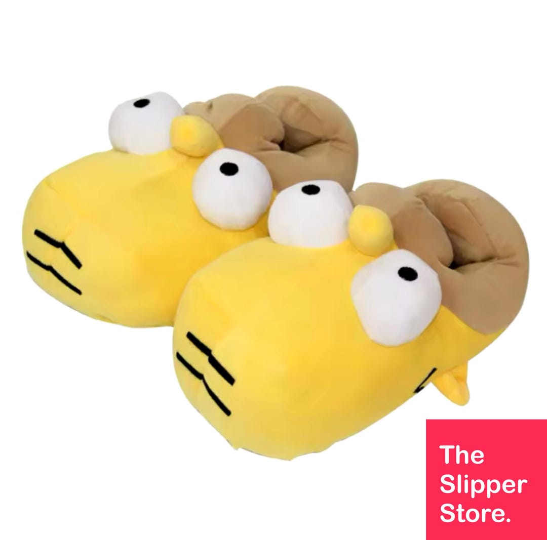 My Homer Simpson Slippers Gift Teen Boy Cartoon Christmas Gifts for Him ...