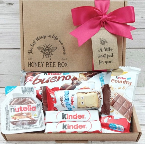 Kinder Letterbox Gift Chocolate Hamper Chocolate Gift Kinder Hug in a ...