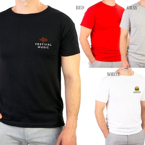 Custom Logo T-shirt, Promotional T-shirt, Unisex Front and Back ...