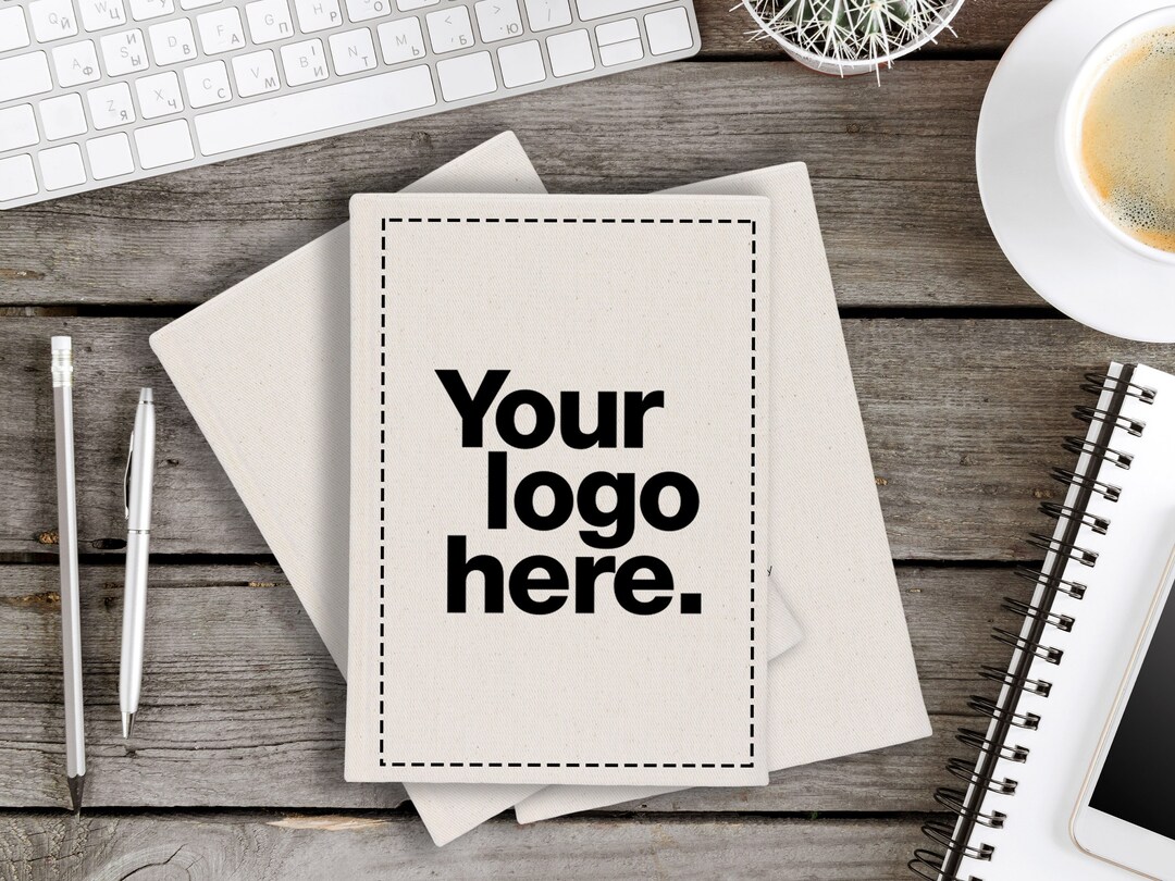 Canvas Cover Notebook Text Logo or Photo Print Paintable - Etsy UK