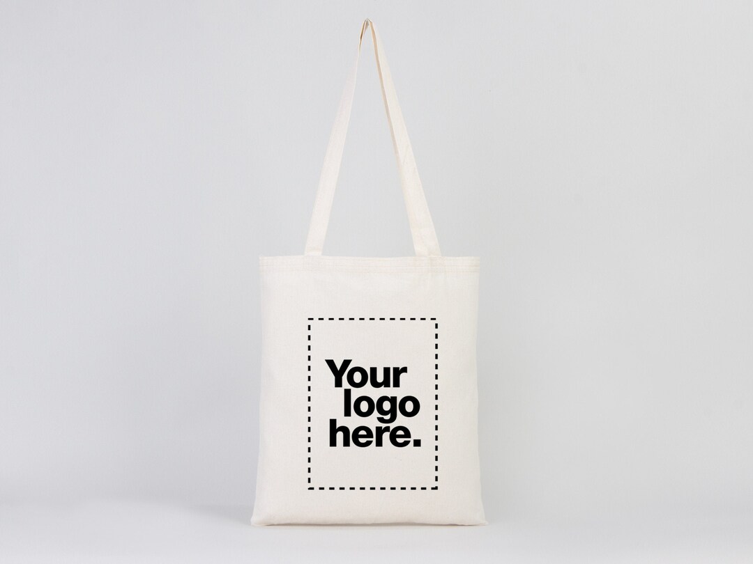 Pack of 8 Custom Logo Cotton Tote Bag: Personalized Eco-friendly ...