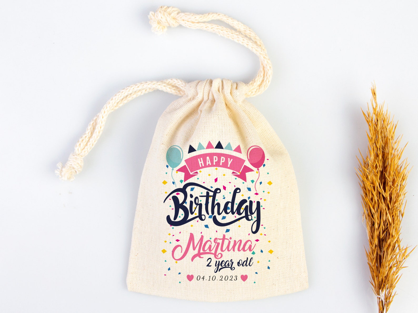 Happy Birthday Gİft Bags Custom Party Bags for First - Etsy